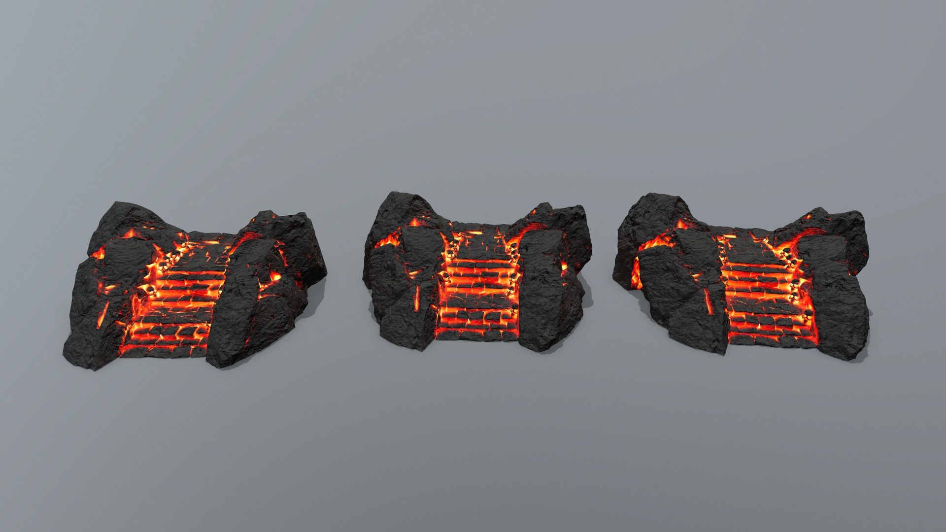 Lava Stairs Model - TurboSquid 2144305