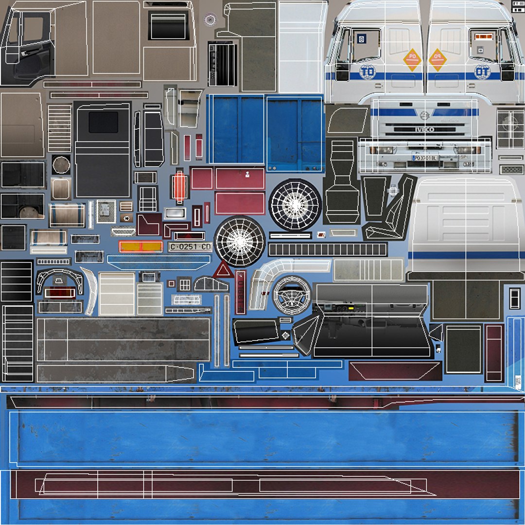 Transport Truck 3d Model