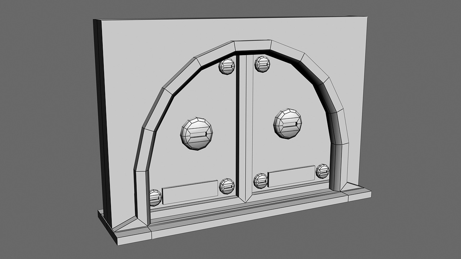 3d Industrial Door Model