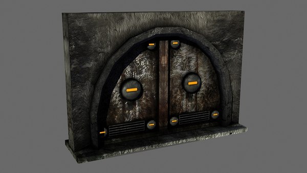 3d industrial door model