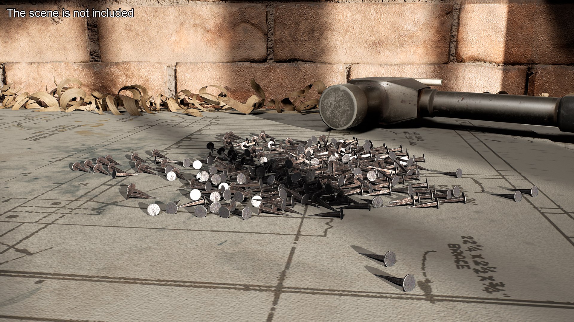 Tack Nails Old 3D Model - TurboSquid 2061791