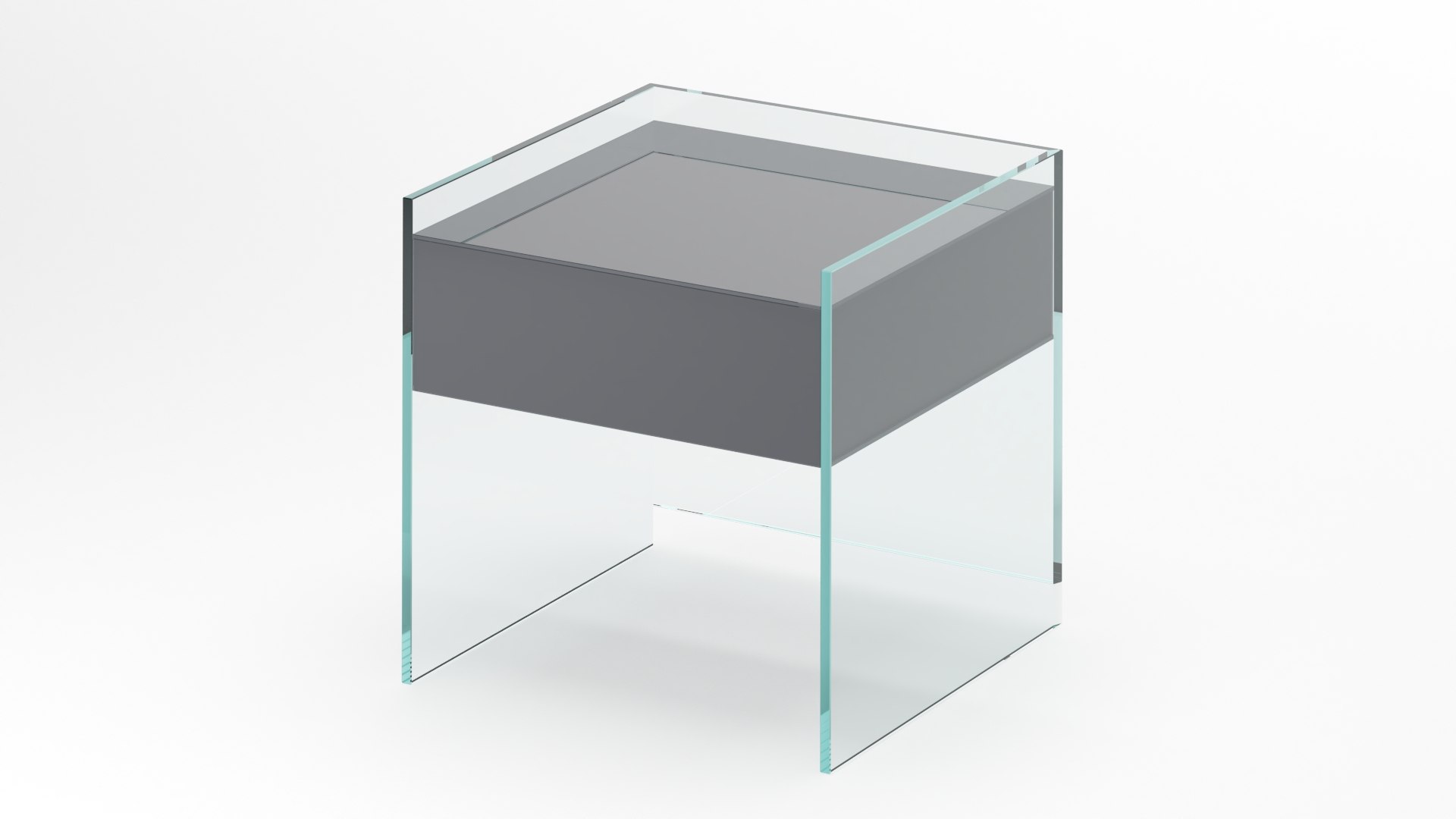 3D GLAS Italia Float Chestof Drawers Set 01 model - TurboSquid 2004942
