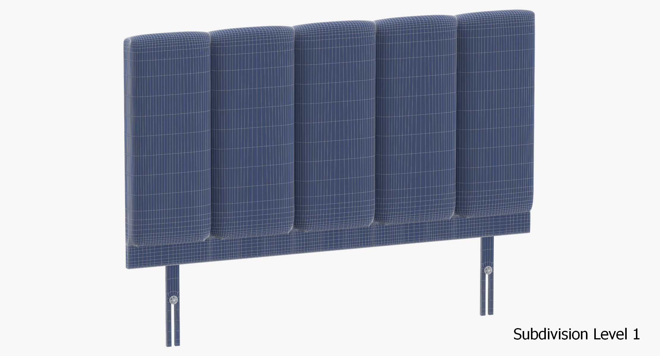 3D model headboard 02 oatmeal - TurboSquid 1473018