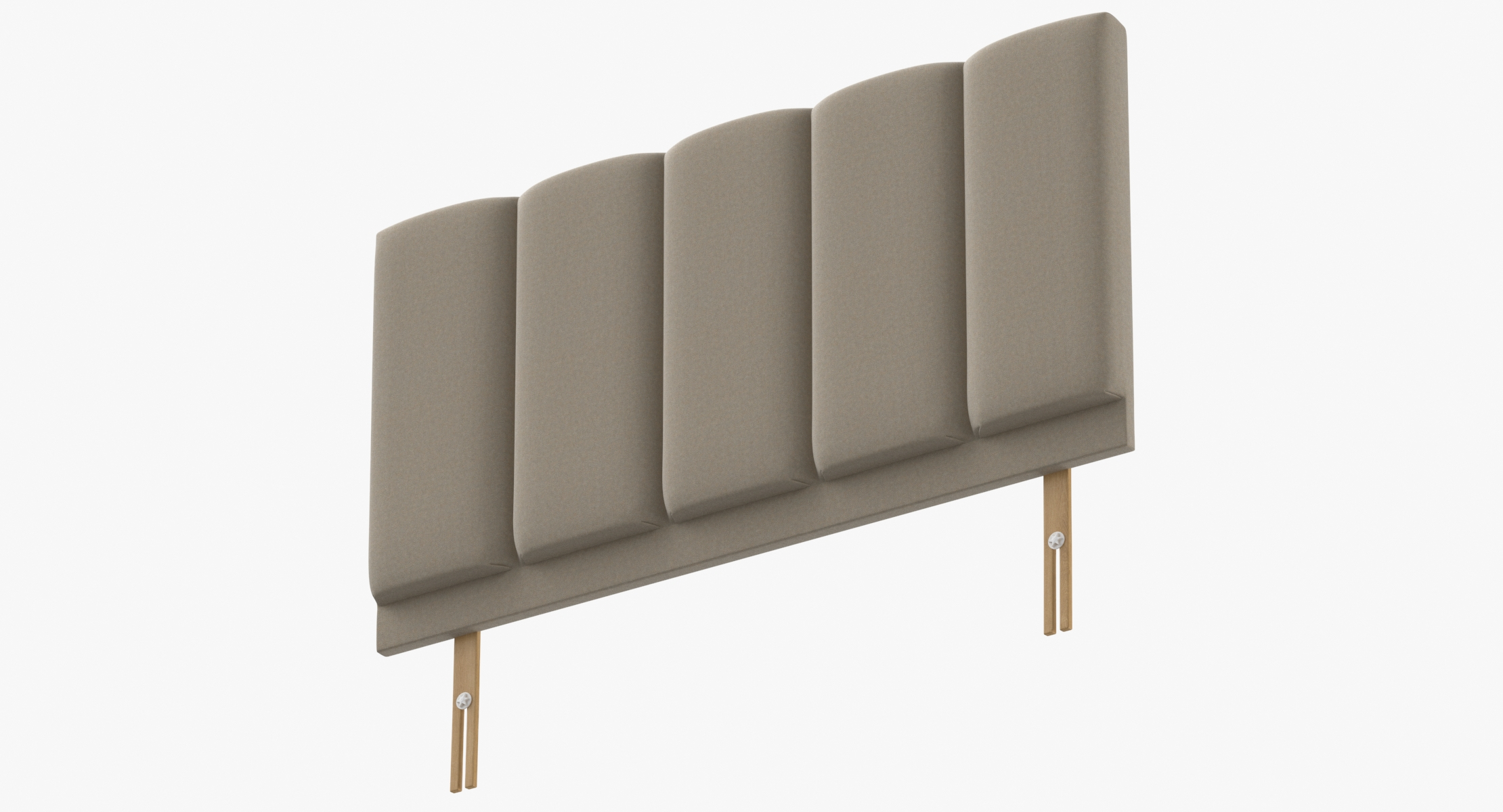 3D model headboard 02 oatmeal - TurboSquid 1473018
