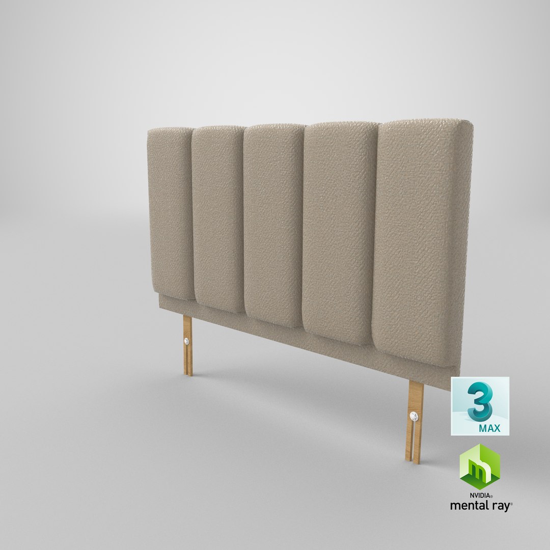 3D model headboard 02 oatmeal - TurboSquid 1473018