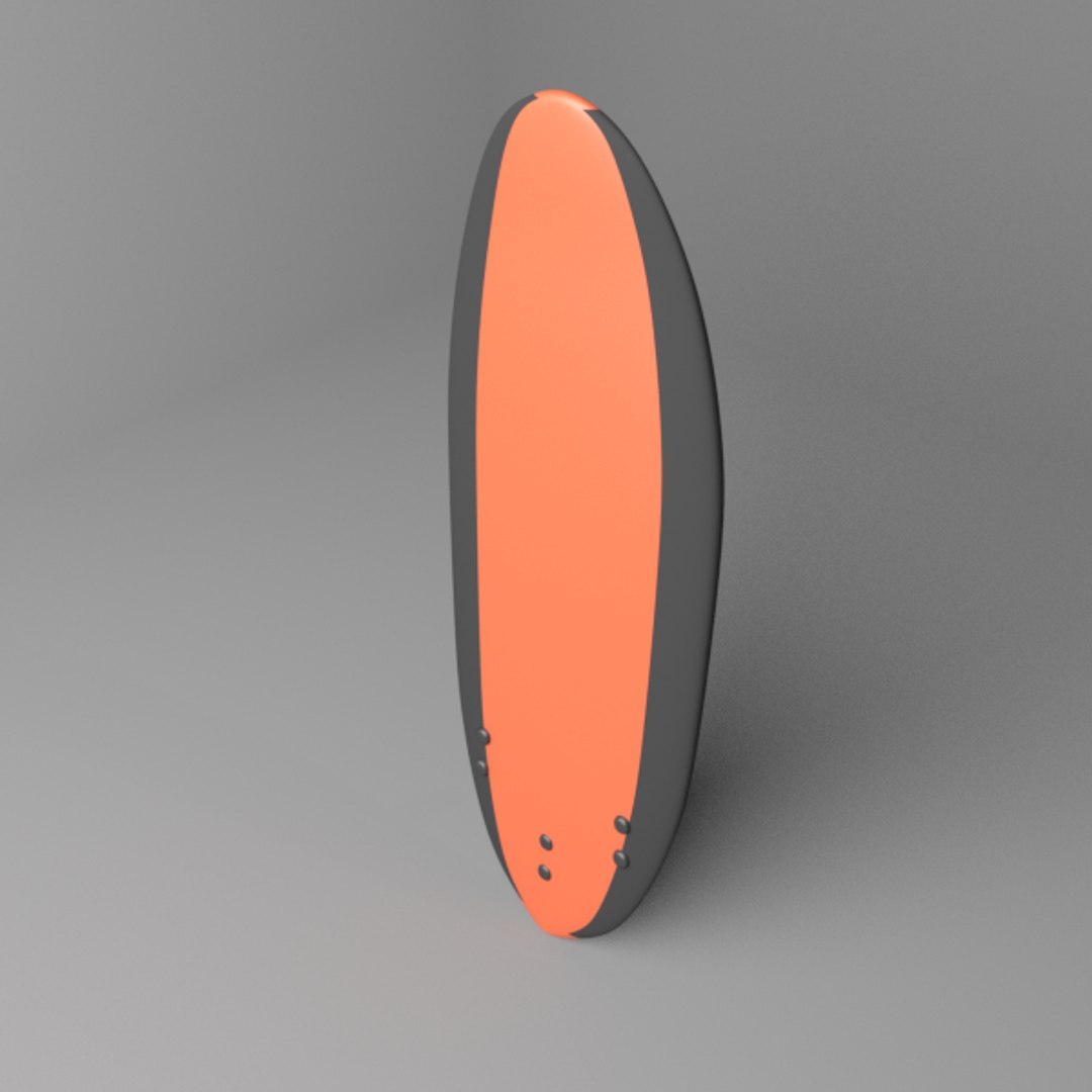 3D Model Surfboard Malibu - TurboSquid 1575522