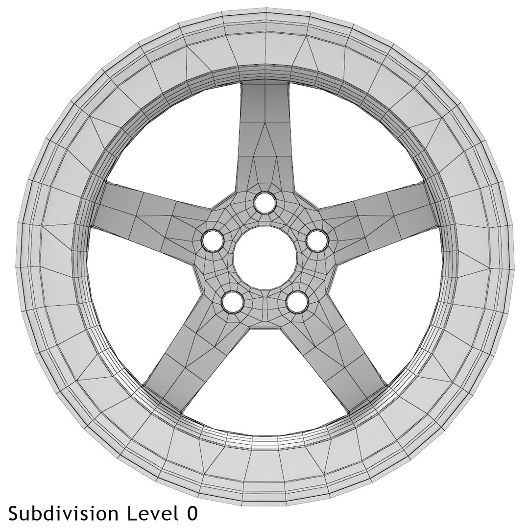 3d Model Of Automobile Rim