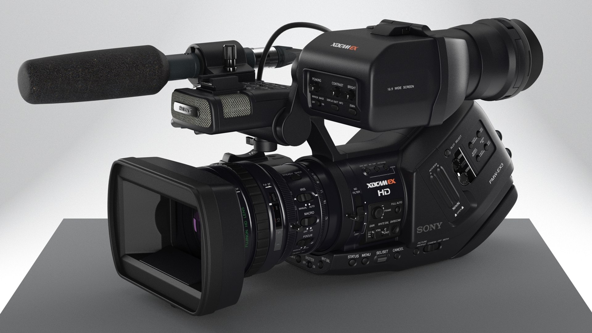 Camera Sony Xdcam-ex 3d Model