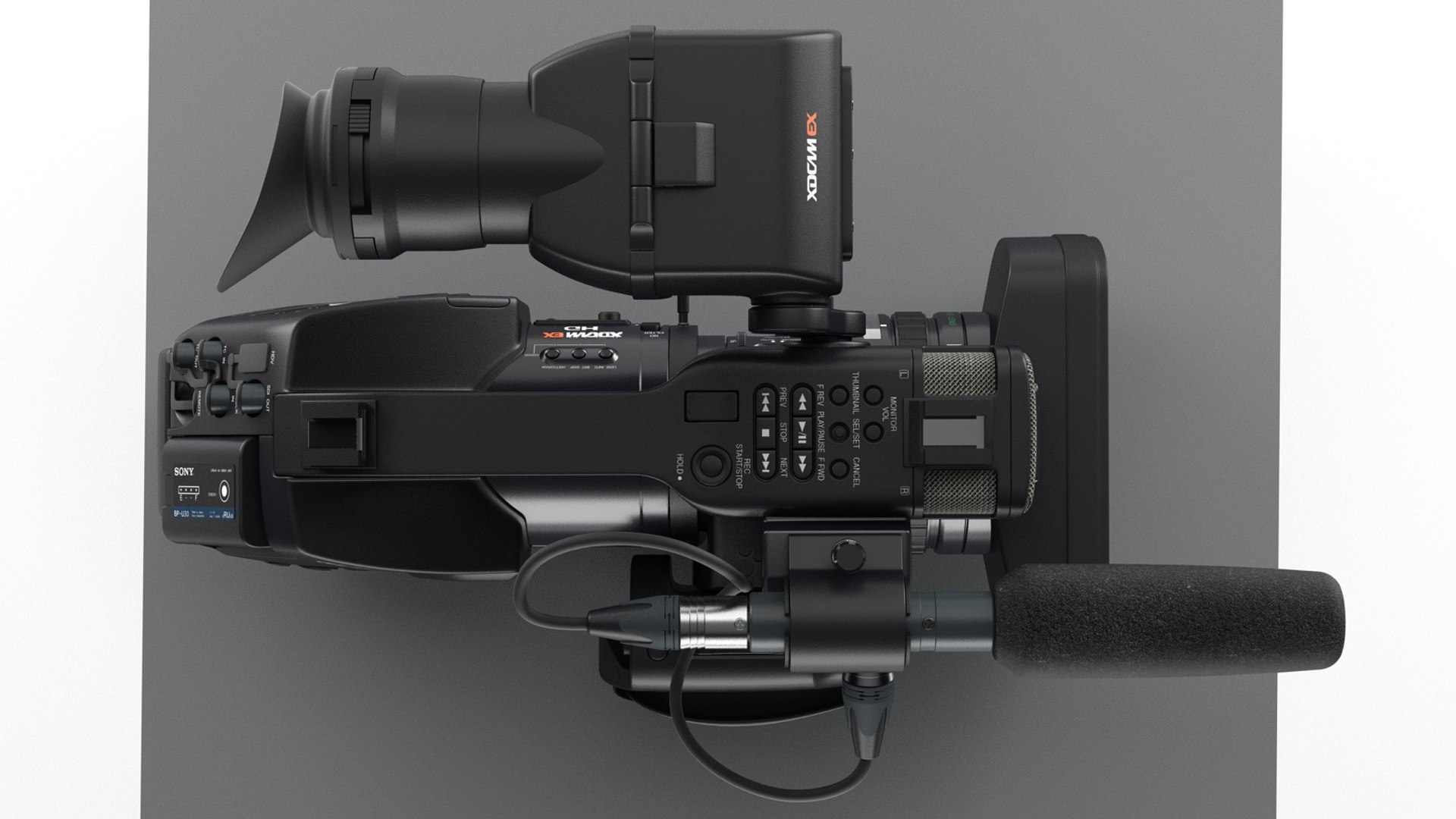 Camera Sony Xdcam-ex 3d Model