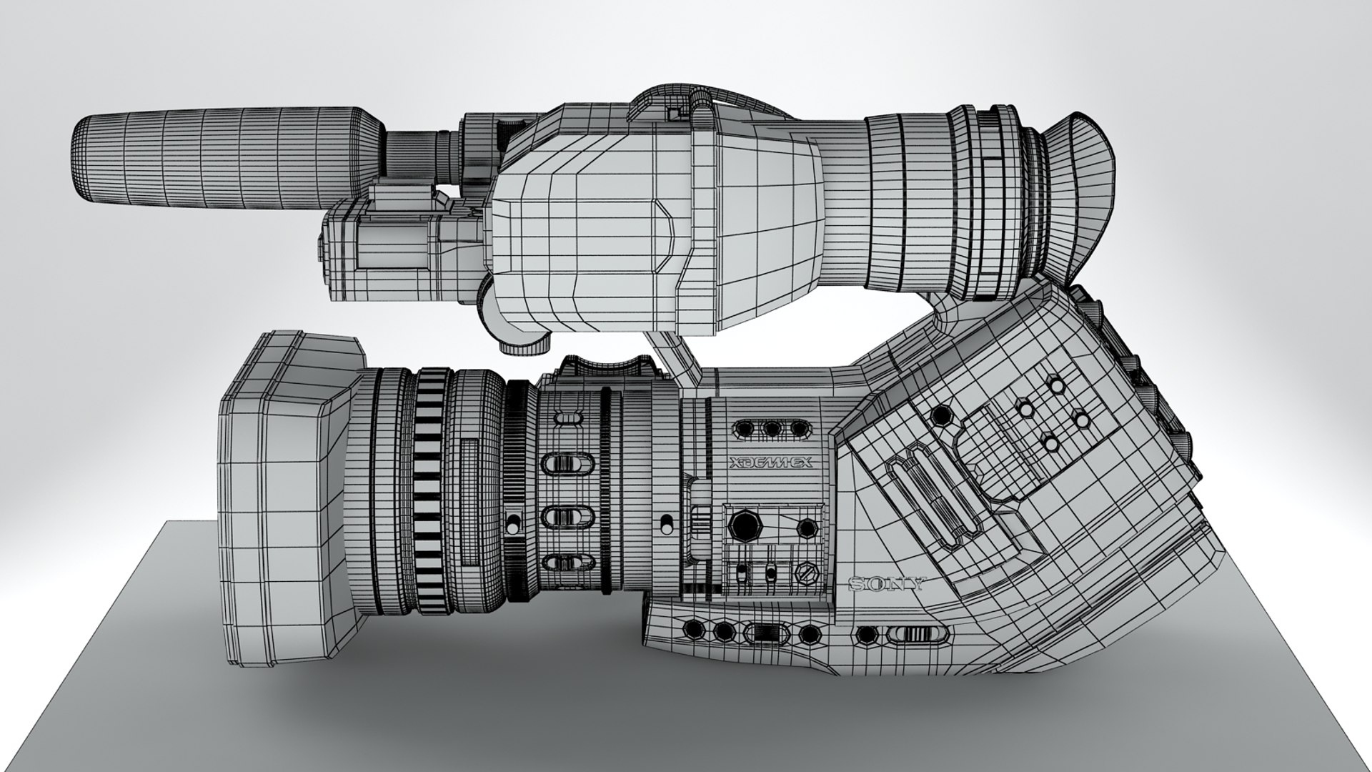 Camera Sony Xdcam-ex 3d Model