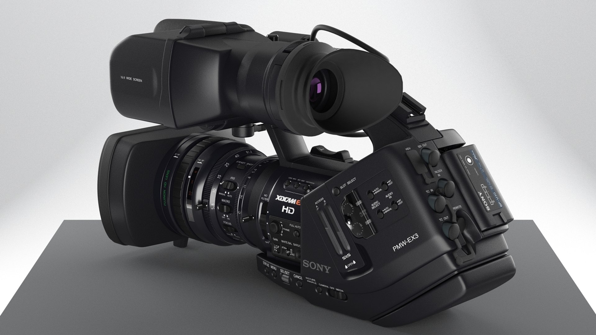 Camera Sony Xdcam-ex 3d Model