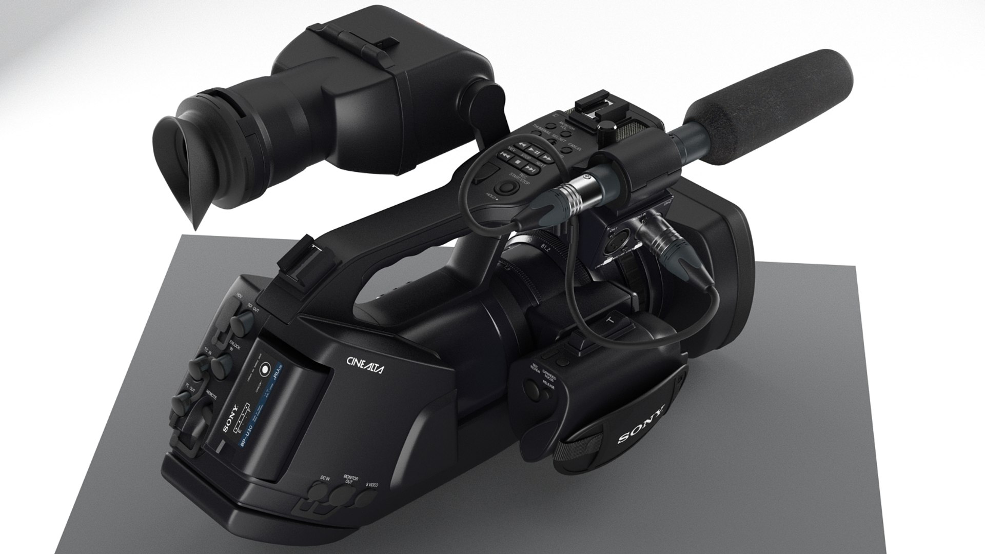 Camera Sony Xdcam-ex 3d Model