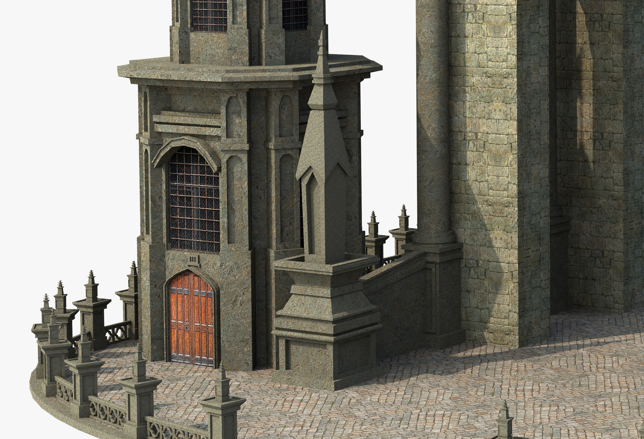 Fantasy Guard Towers Gate Modelo 3D - TurboSquid 1806345