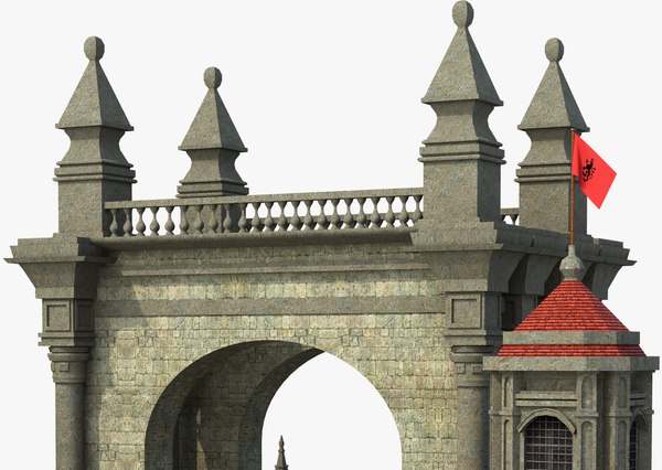 Fantasy Guard Towers Gate Modelo 3D - TurboSquid 1806345