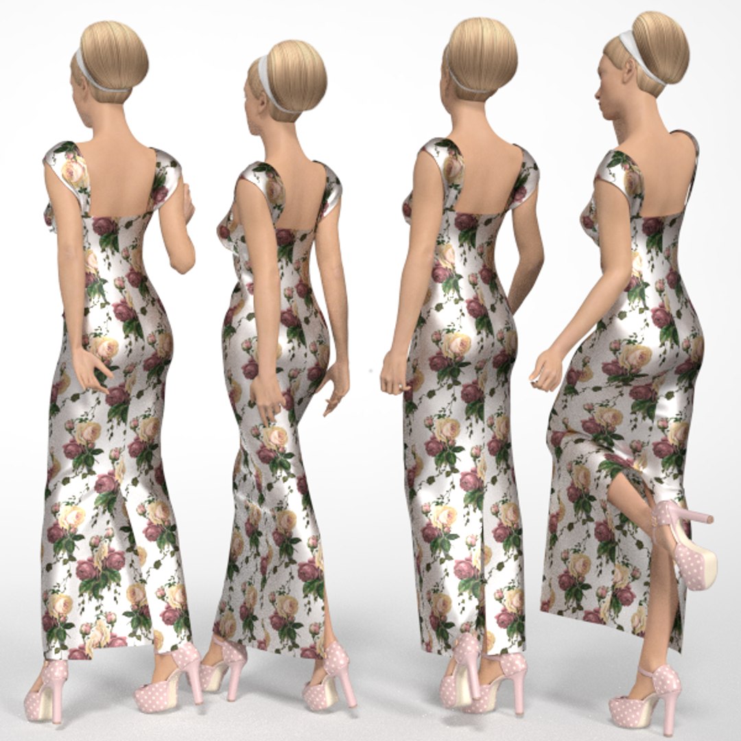 female mannequin 3d obj