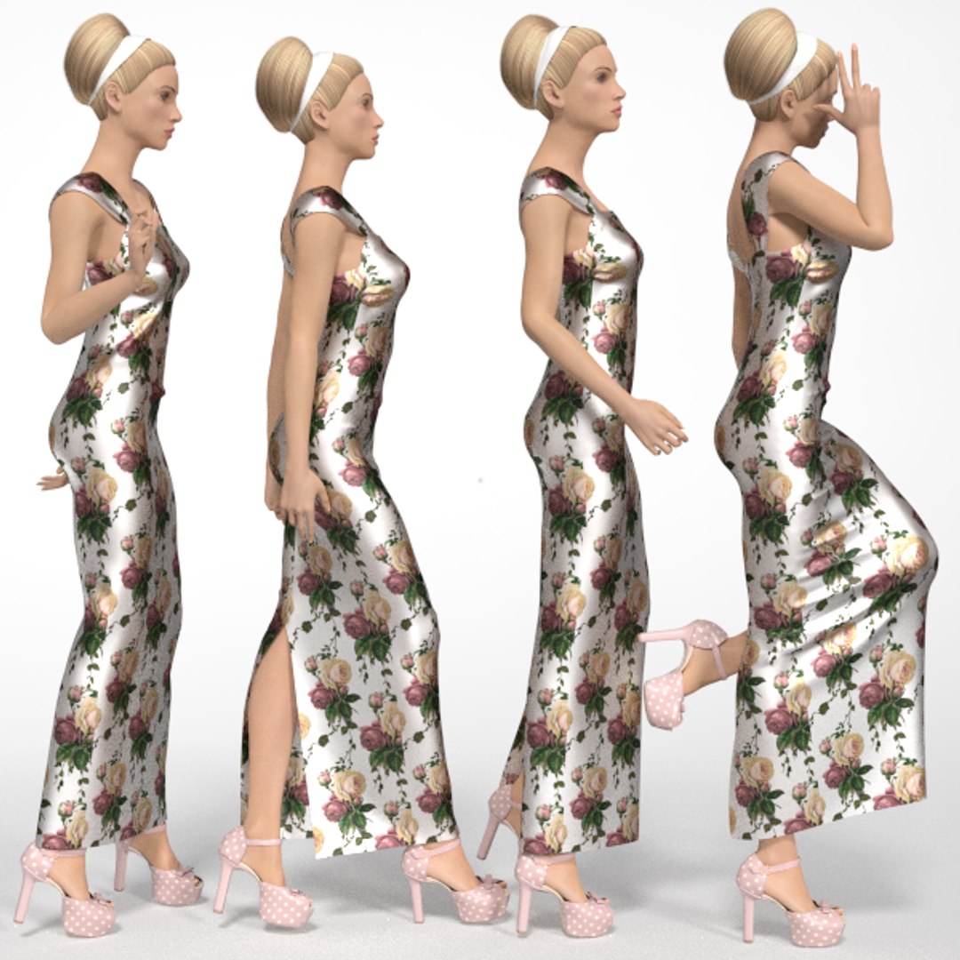 female mannequin 3d obj