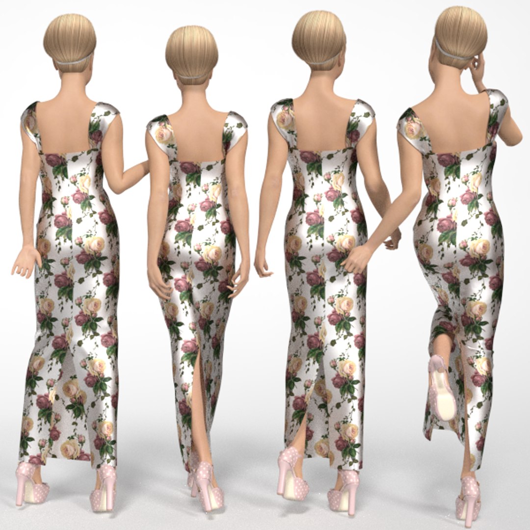 female mannequin 3d obj