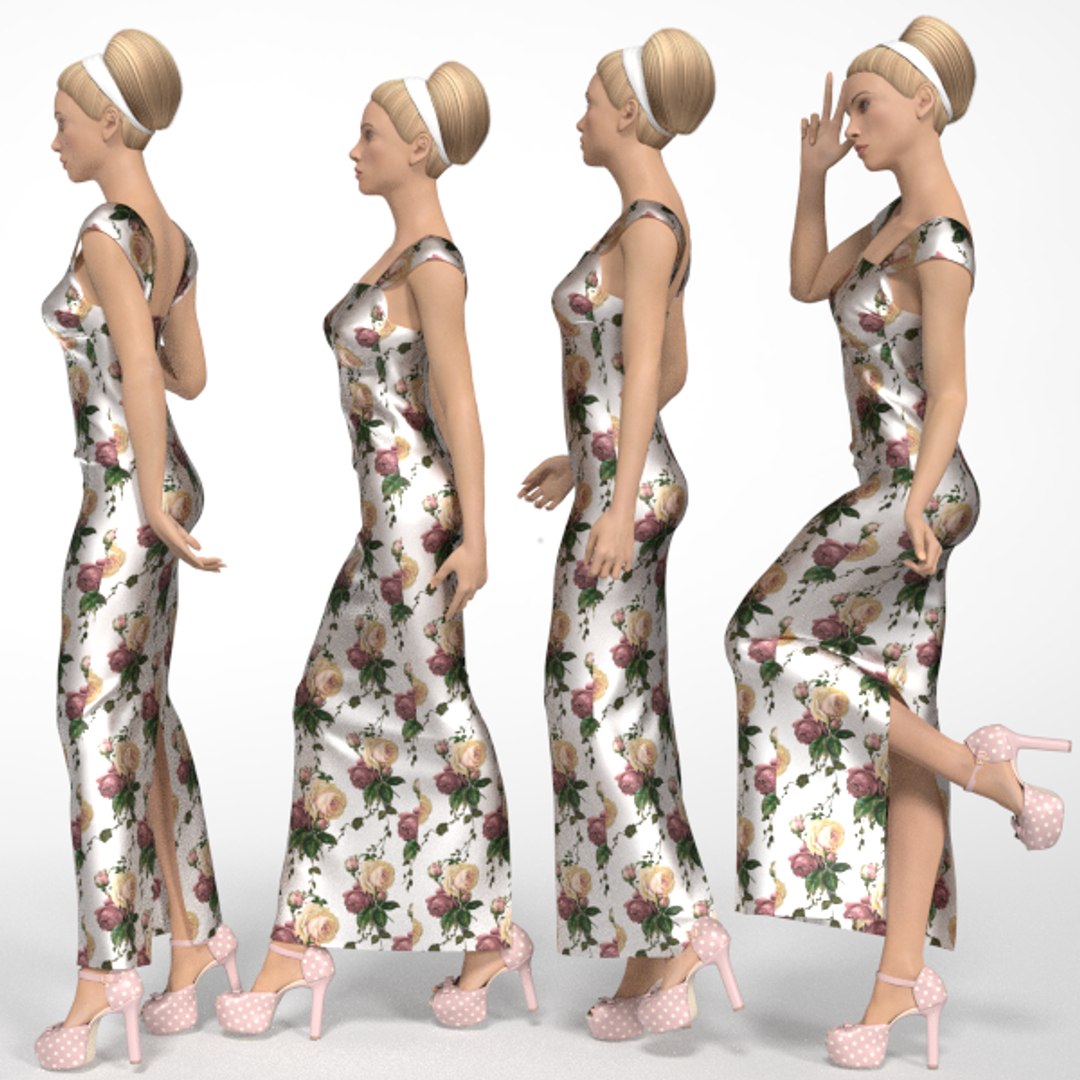 female mannequin 3d obj