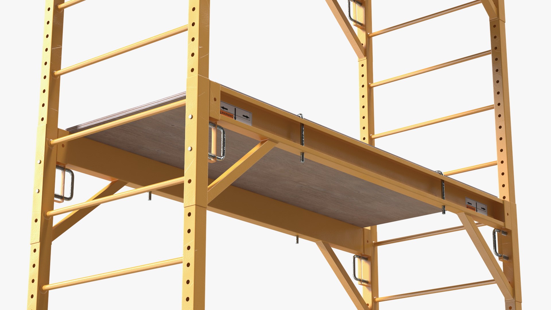 2 Story Rolling Scaffold Tower Yellow 3D - TurboSquid 2130146