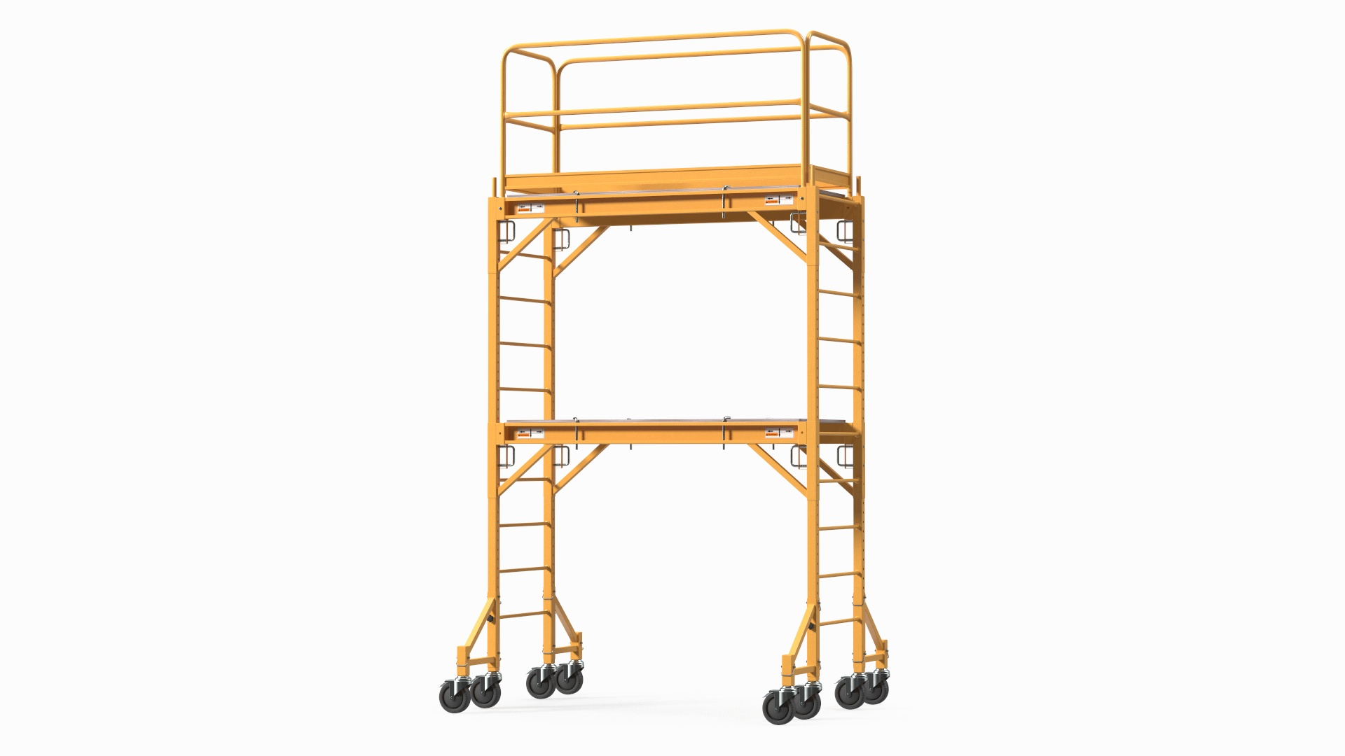 2 Story Rolling Scaffold Tower Yellow 3D - TurboSquid 2130146