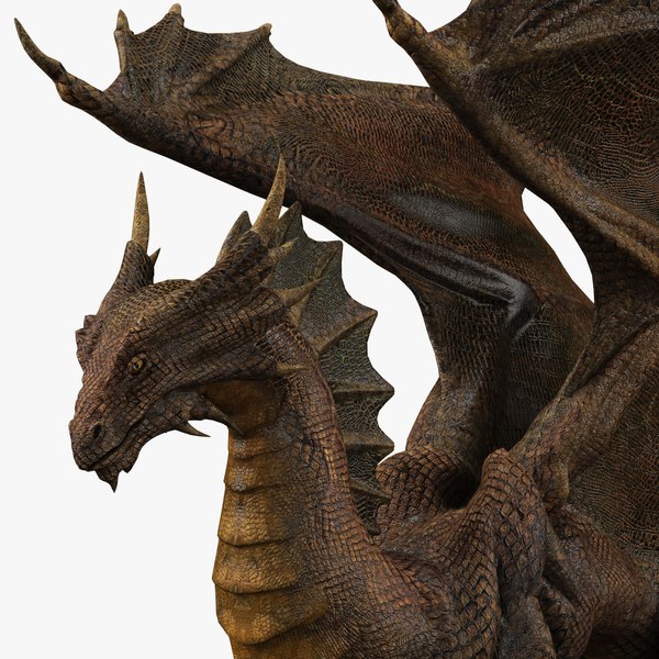 copper dragon 3d model
