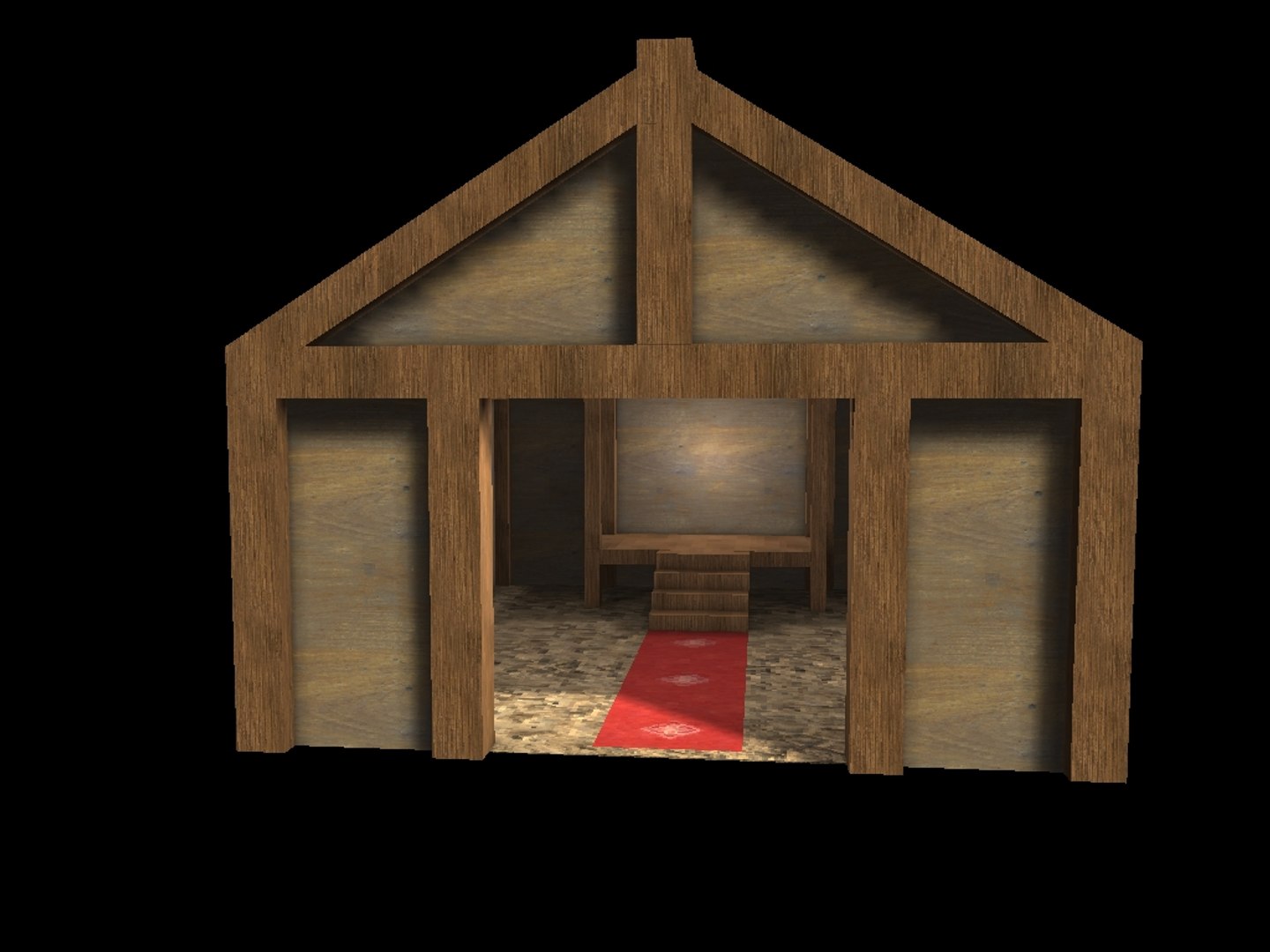 3d Model Viking Town B3d