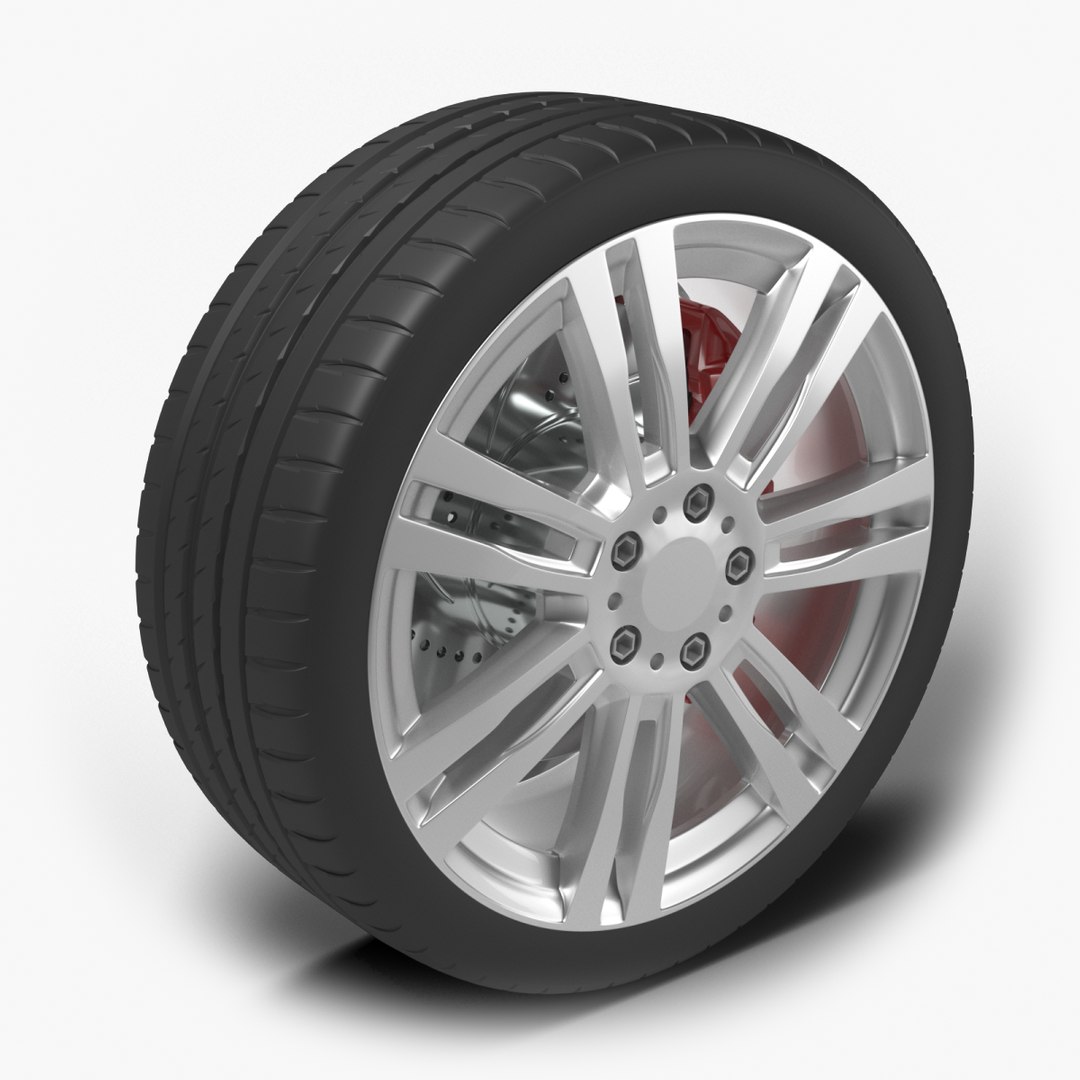 Car Wheel model - TurboSquid 1727576