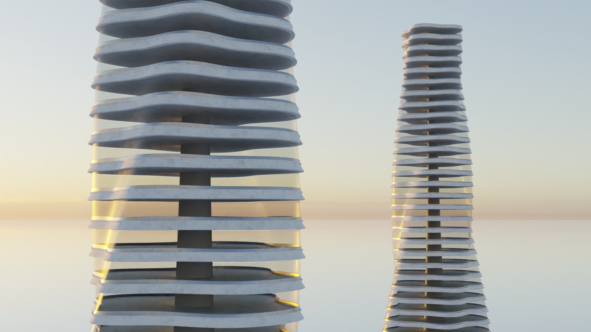 Skyscraper Concept Build 1 3D Model - TurboSquid 2086805