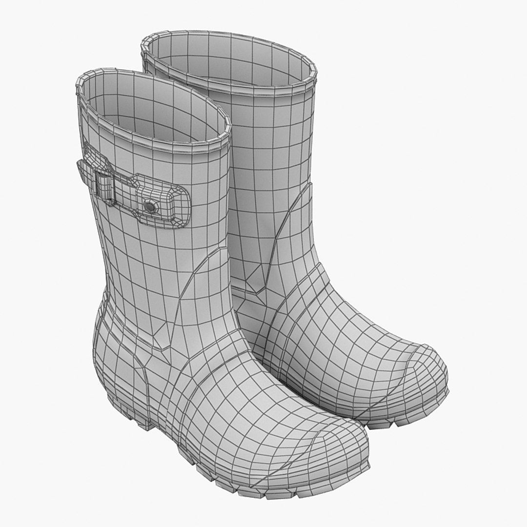 Rain Boots Model - TurboSquid 1487921