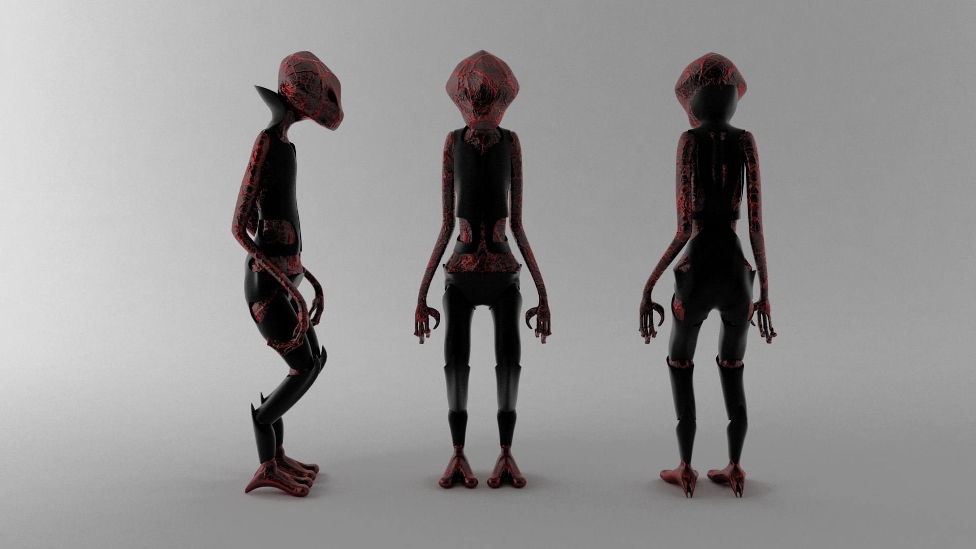 Monster Alien 3d Model