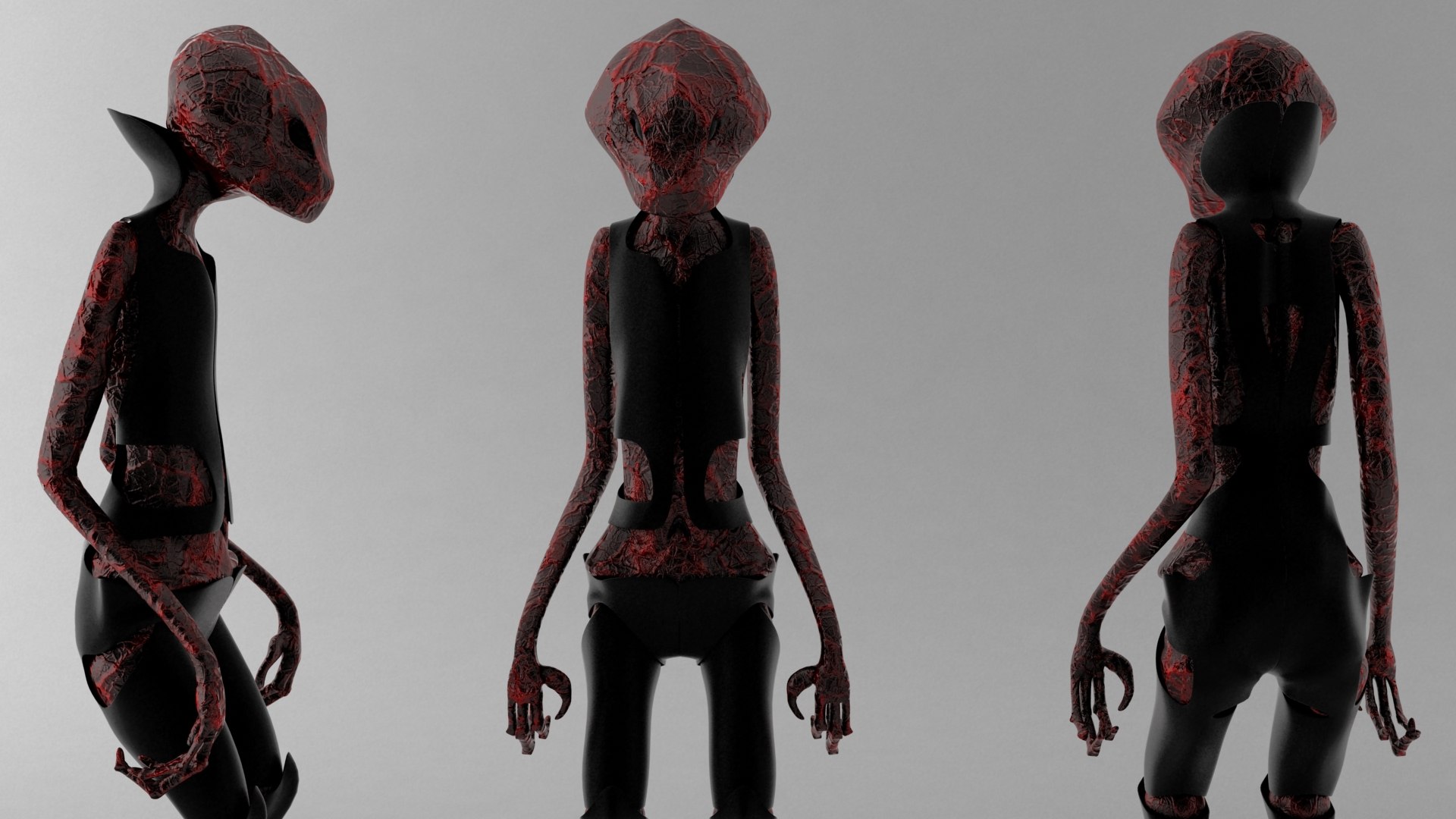 Monster Alien 3d Model