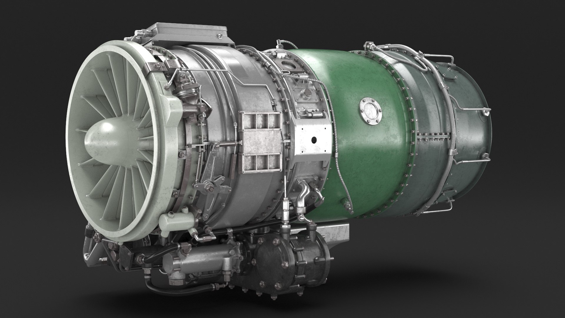3D Jet Engine Turbine J85 - TurboSquid 2350829