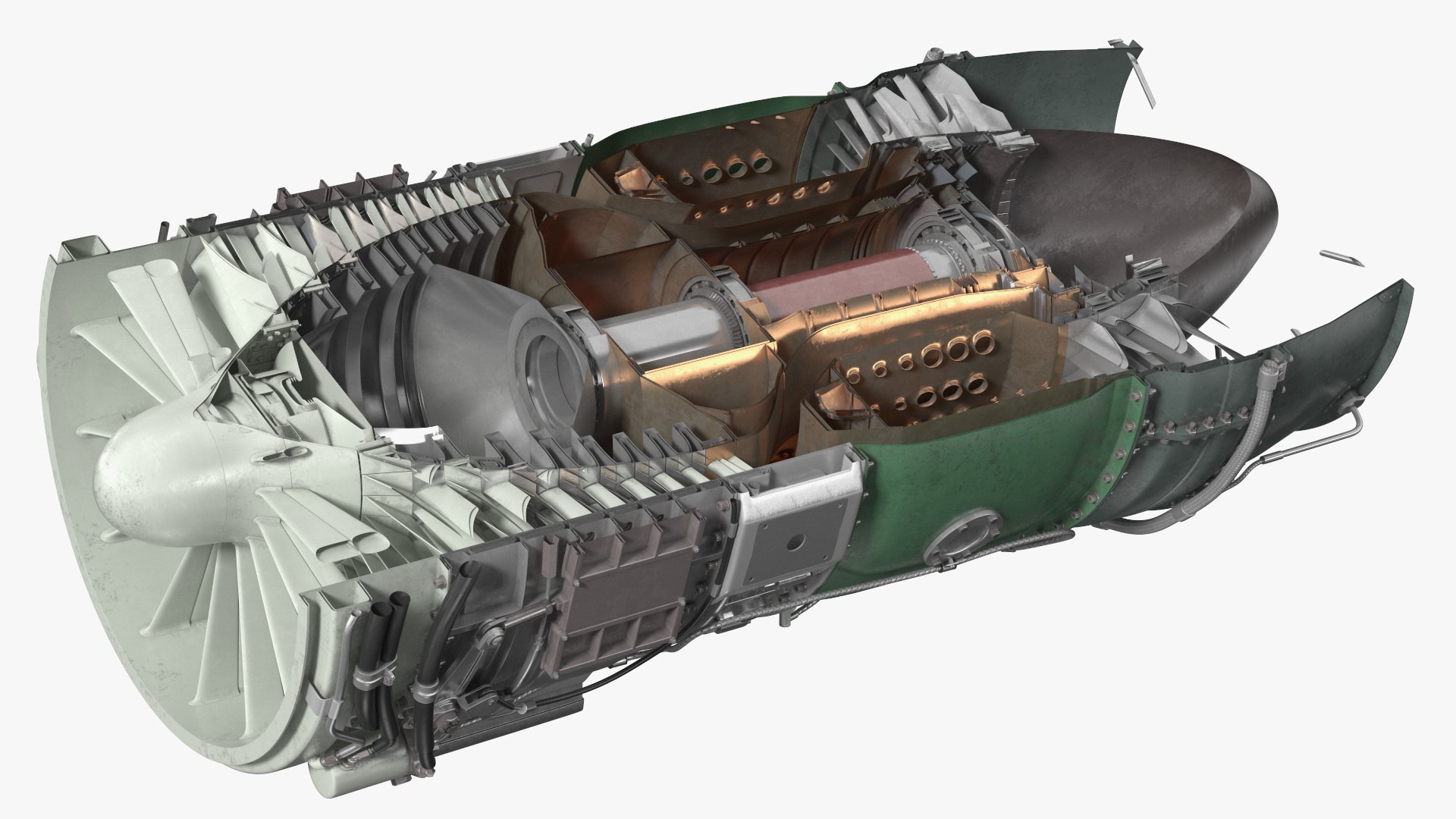 3D Jet Engine Turbine J85 - TurboSquid 2350829