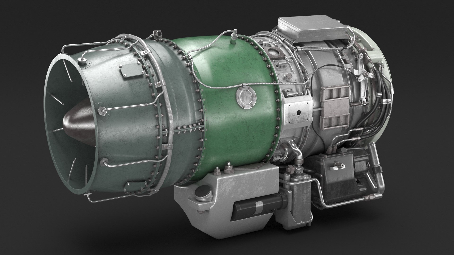 3D Jet Engine Turbine J85 - TurboSquid 2350829