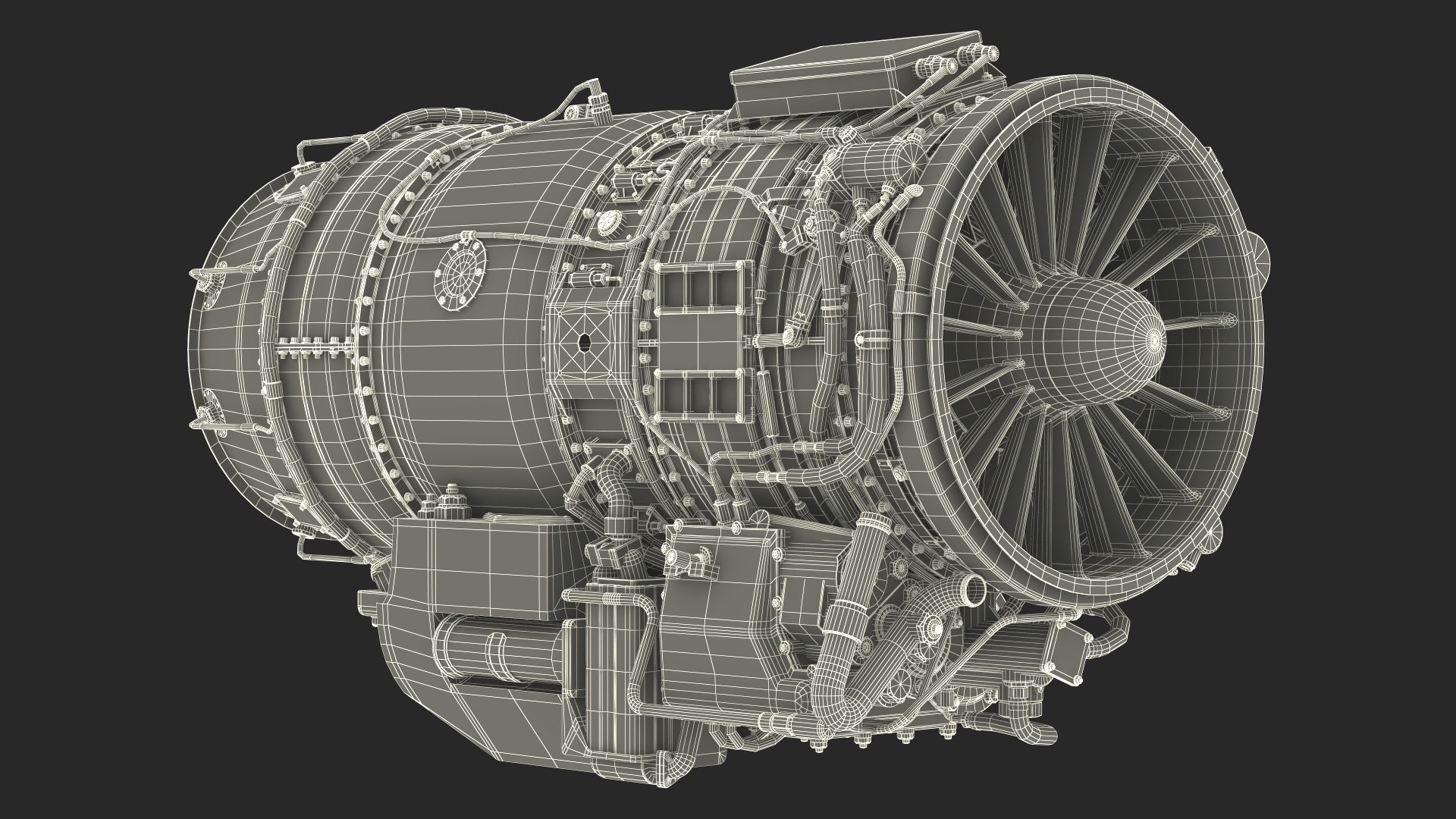 3D Jet Engine Turbine J85 - TurboSquid 2350829
