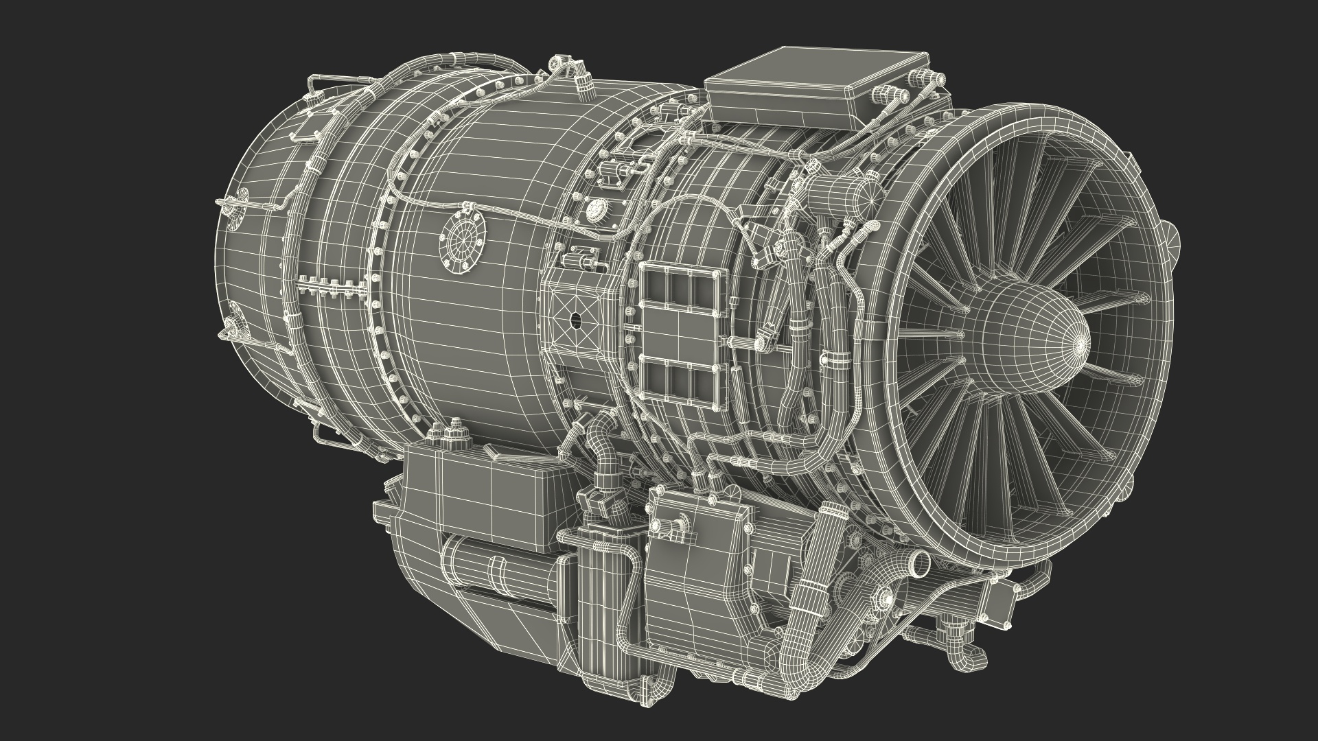 3D Jet Engine Turbine J85 - TurboSquid 2350829