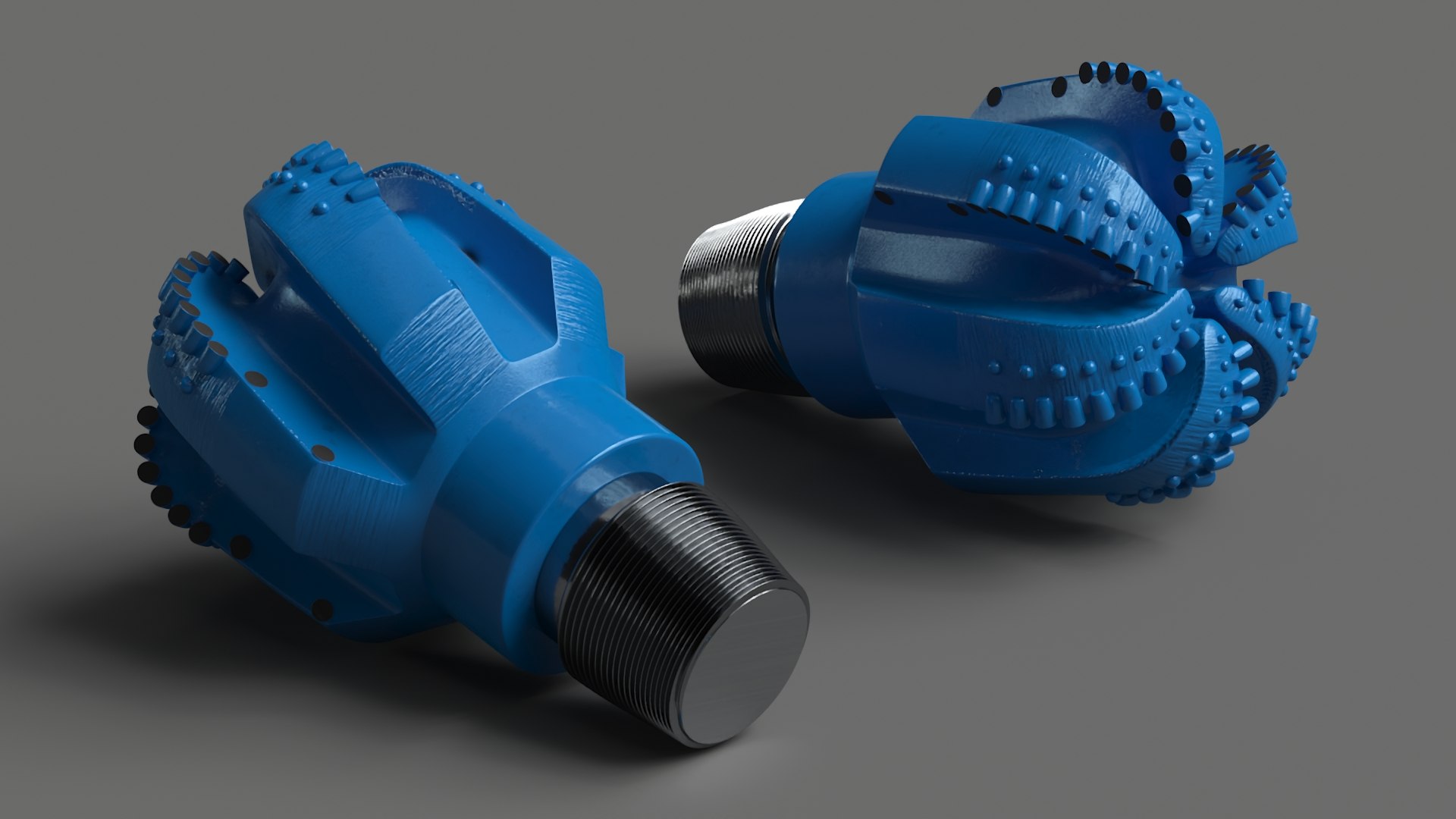 Drilling Rig Bit PDC Blue 3D - TurboSquid 2276808