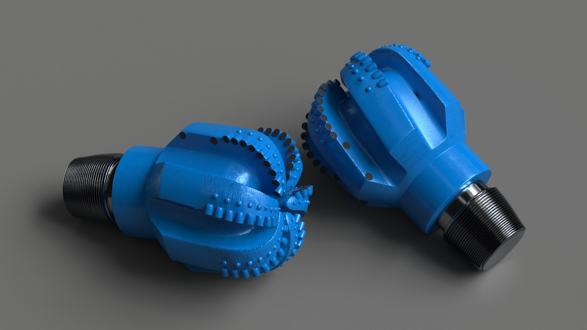 Drilling Rig Bit PDC Blue 3D - TurboSquid 2276808