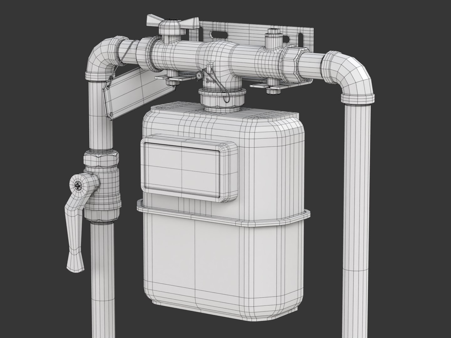 3D Gas Meter Model - TurboSquid 2313528