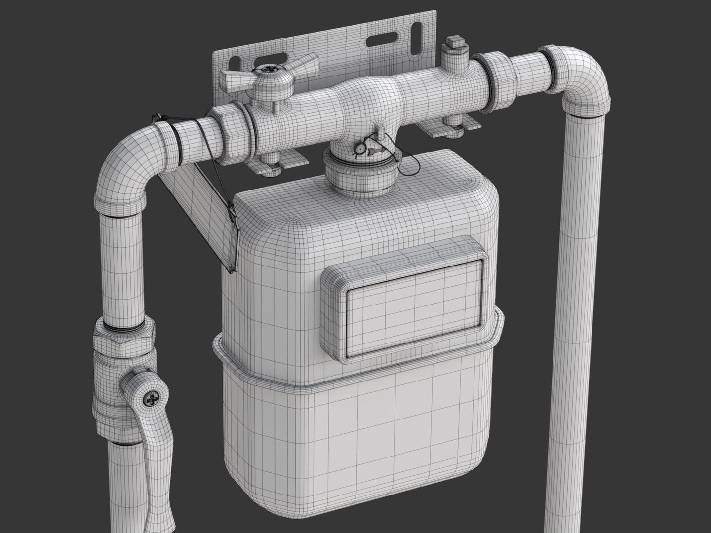 3D Gas Meter Model - TurboSquid 2313528