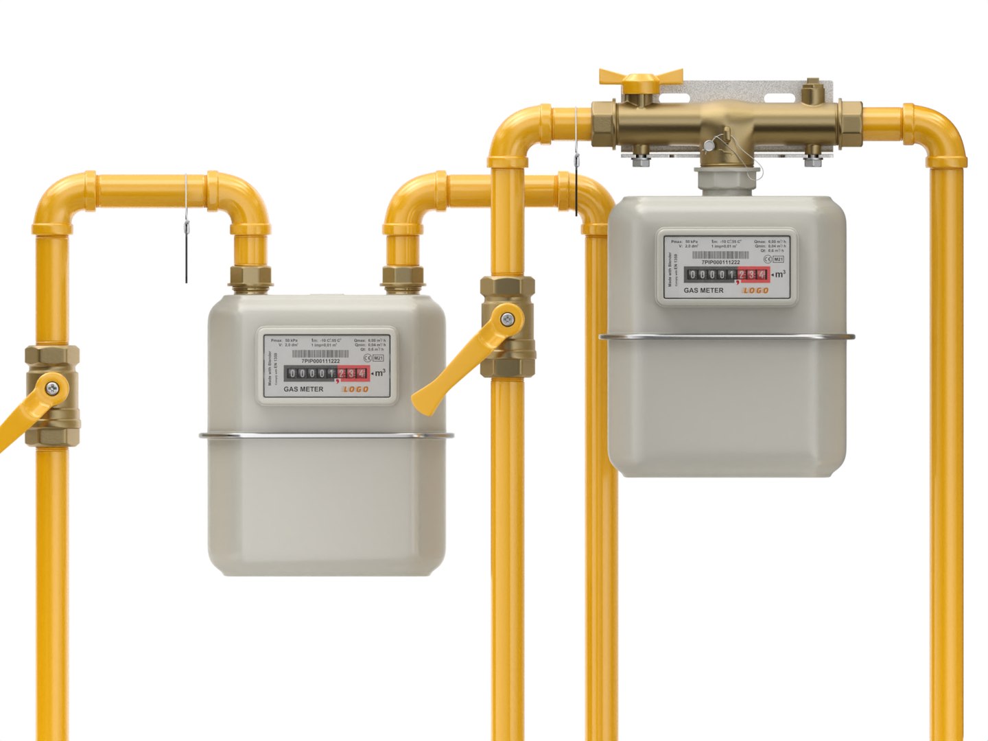3D Gas Meter Model - TurboSquid 2313528