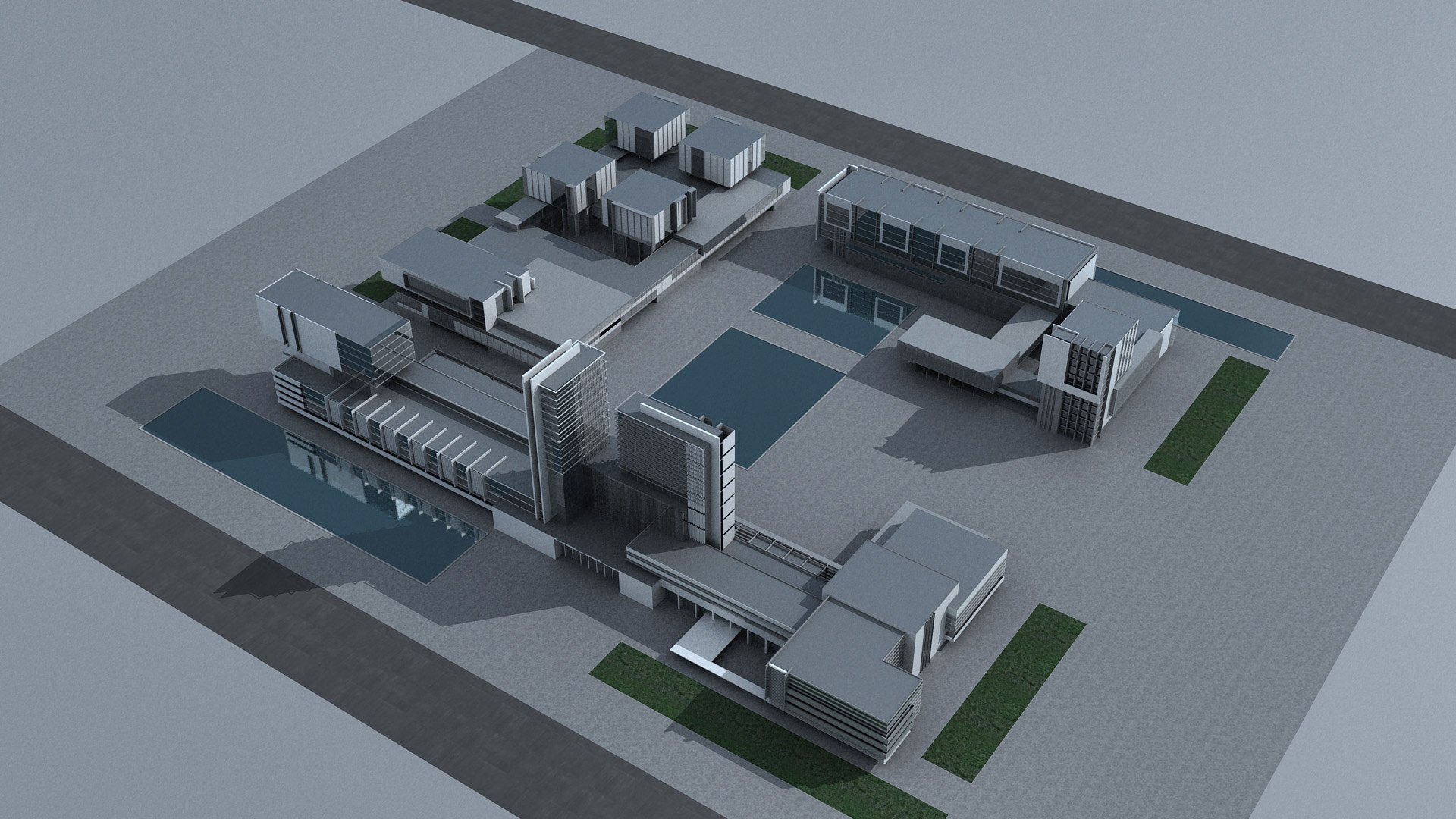 Modern City 14 3D model - TurboSquid 1992056