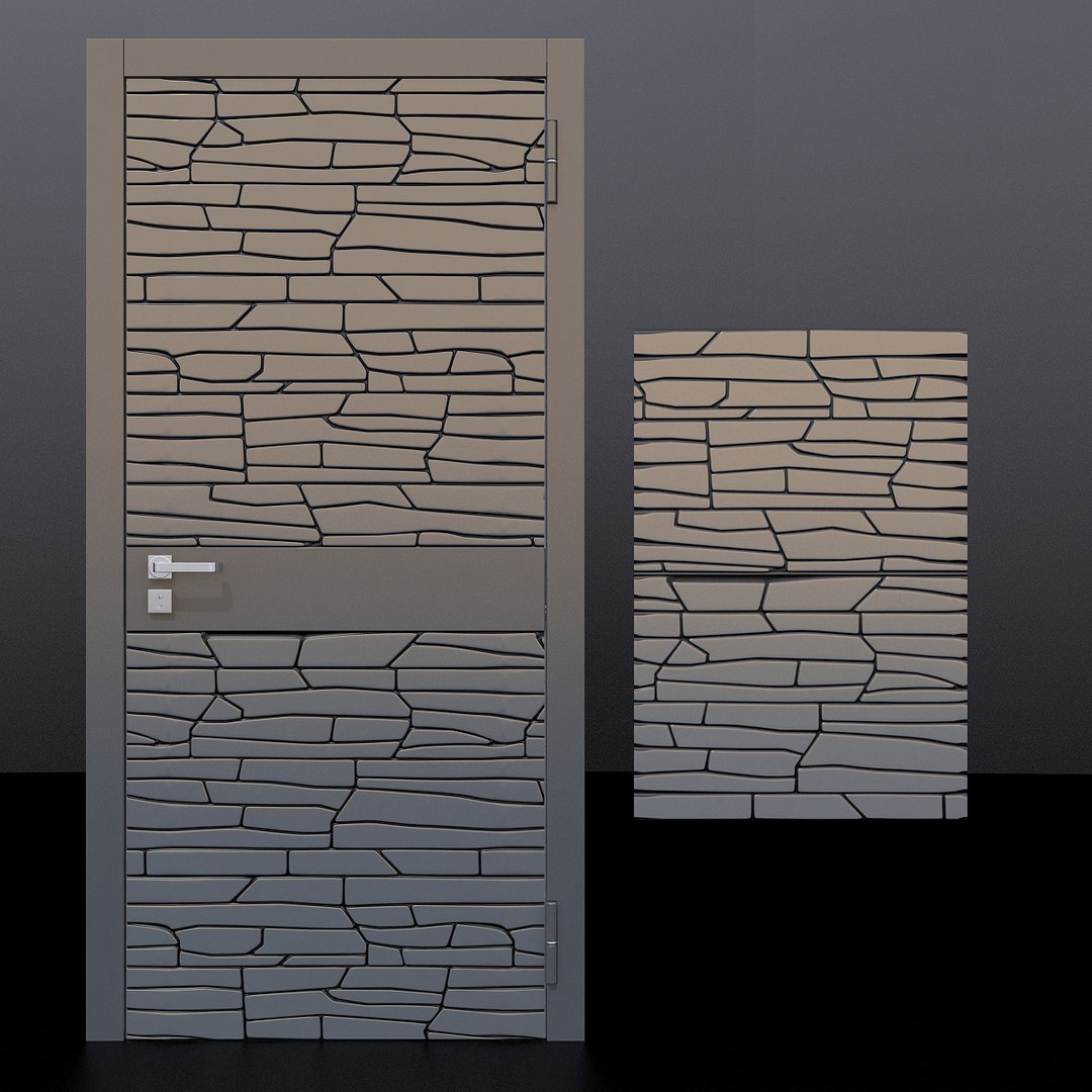 Door 2 decorative panel 3D model - TurboSquid 1152677