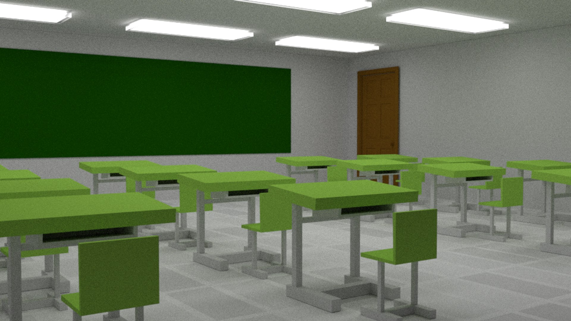 3D Classroom Class Model - TurboSquid 1532550
