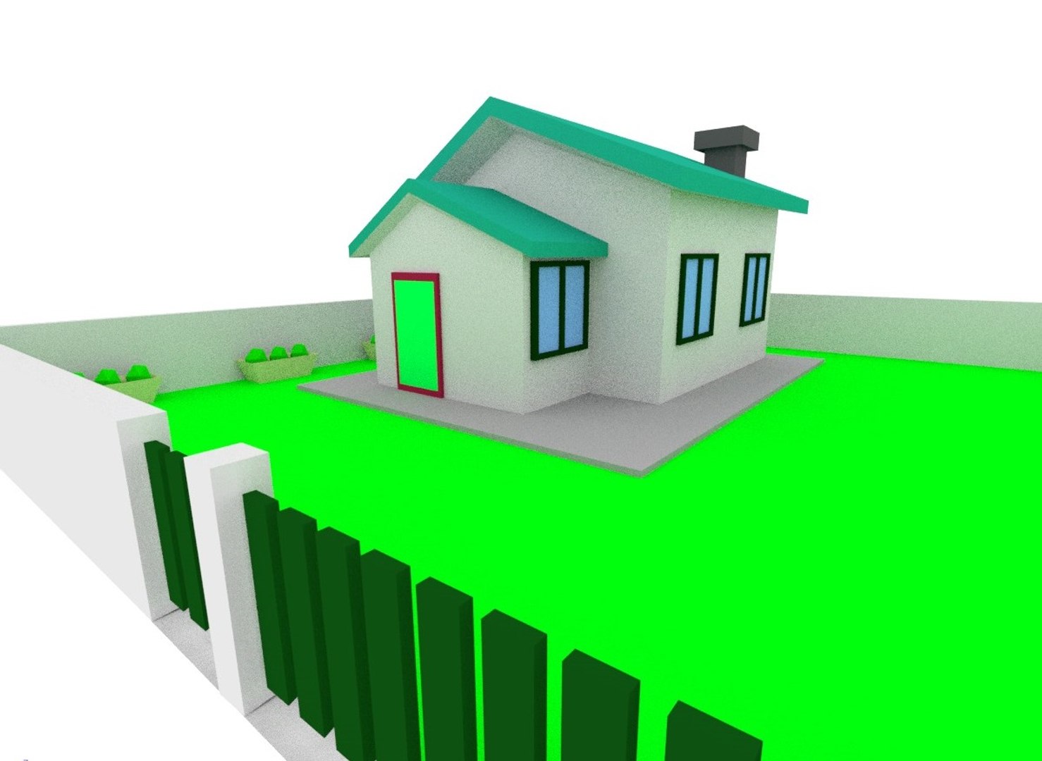 3D Zone Density Residential House - TurboSquid 1208963