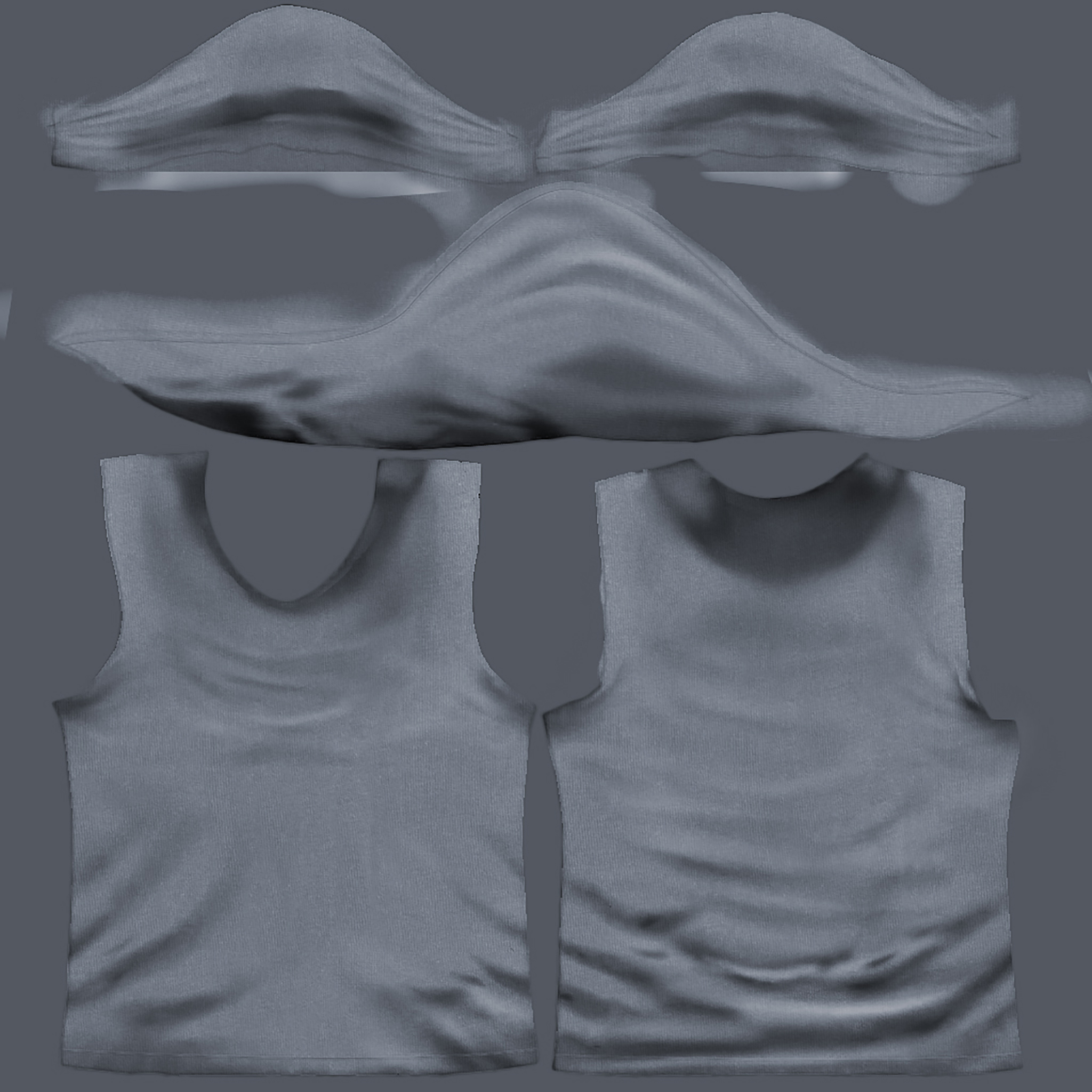 3D Men Hooded T-shirt model - TurboSquid 1938601