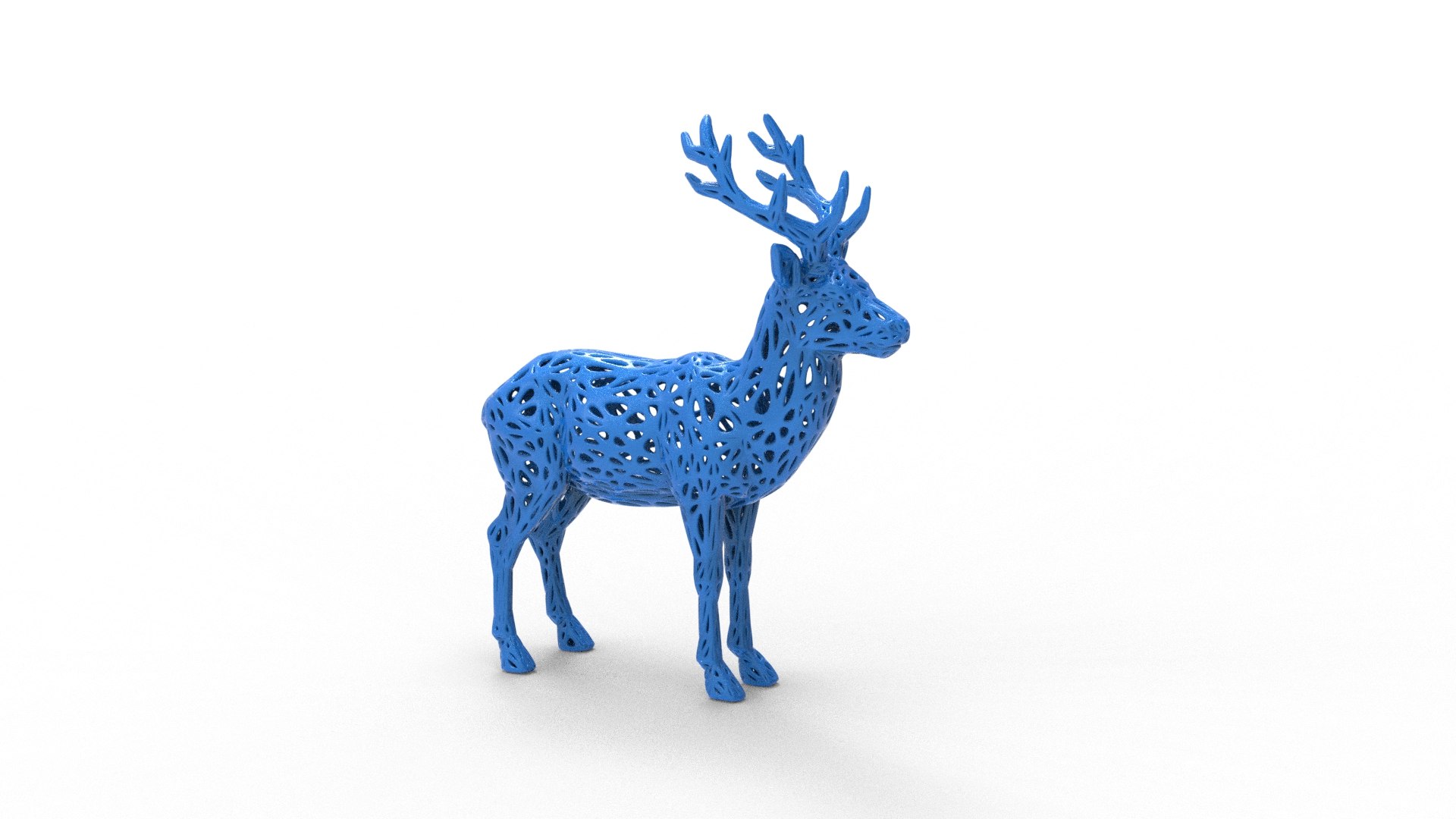 3D Fallow Deer Voronoi Style Model - TurboSquid 2403331
