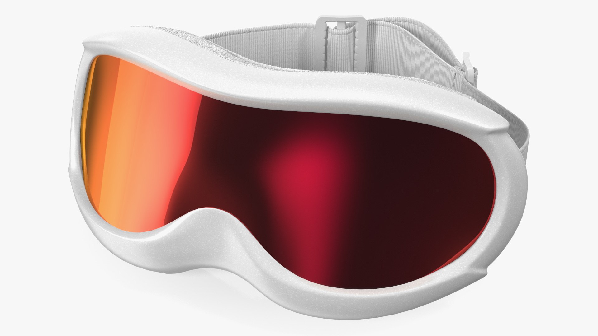 White Snow Ski Goggles for Girls with Red Glass 3D model - TurboSquid ...