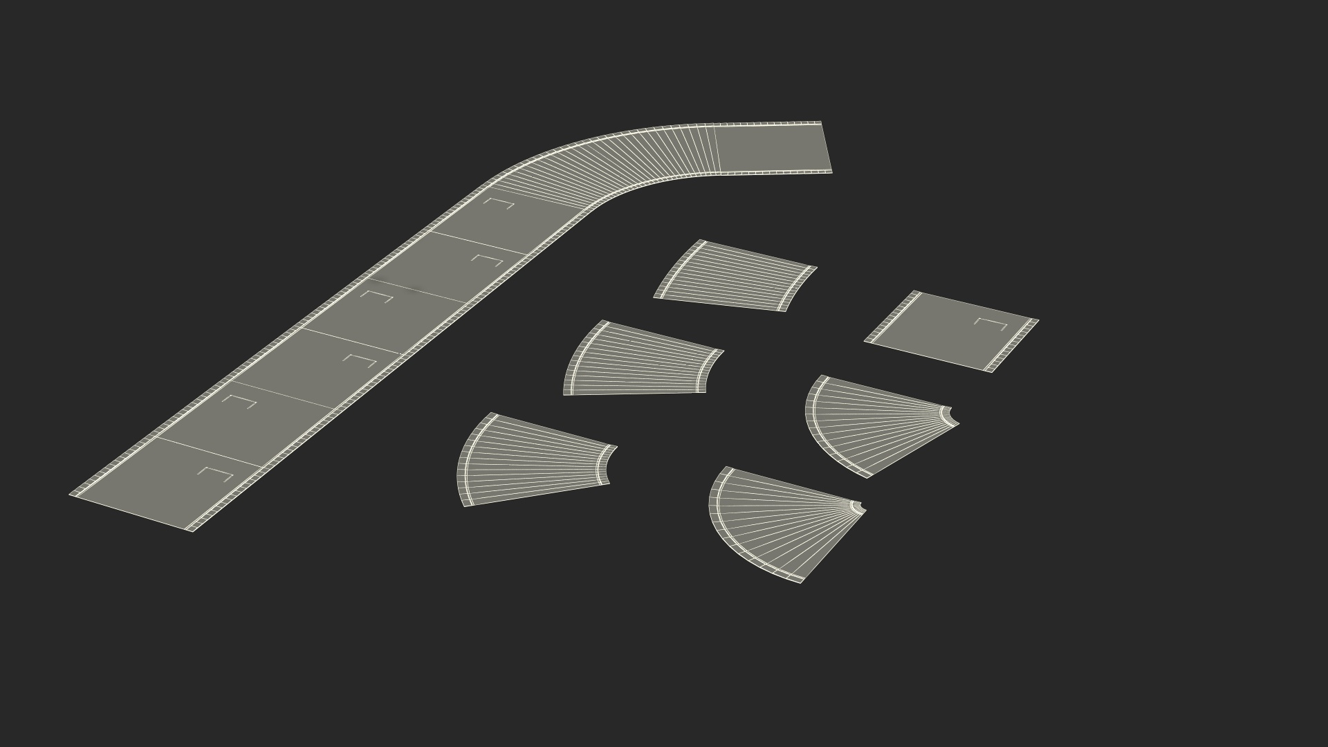 Racing Road Surface 3D model - TurboSquid 2181708