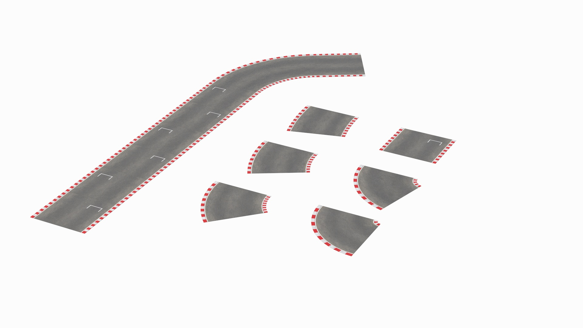 Racing Road Surface 3D model - TurboSquid 2181708